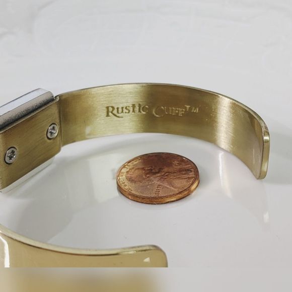 Rustic Cuff | Jewelry | Rusticcuff Gold Silver Initial S Cuff Bracelet ...